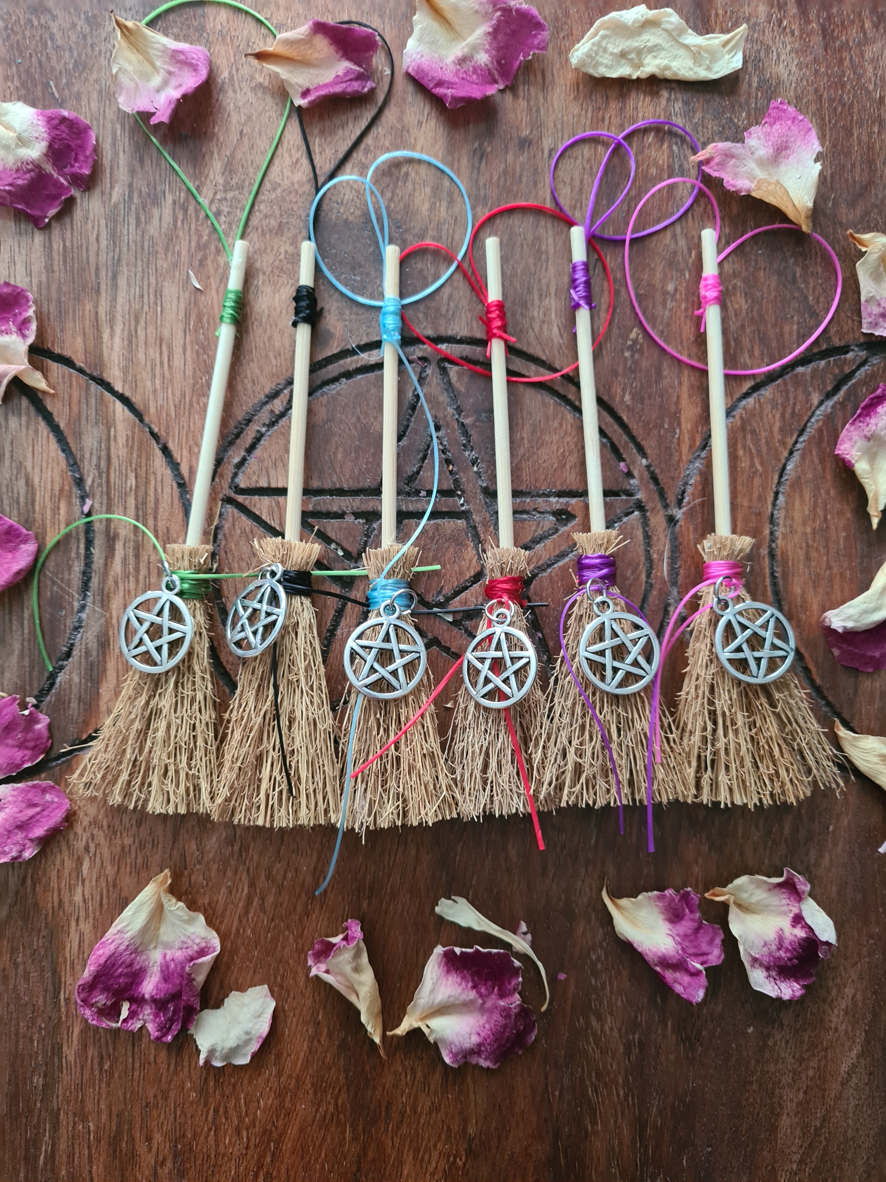 Hanging Mini Besom Brooms – The Piscean Goddess