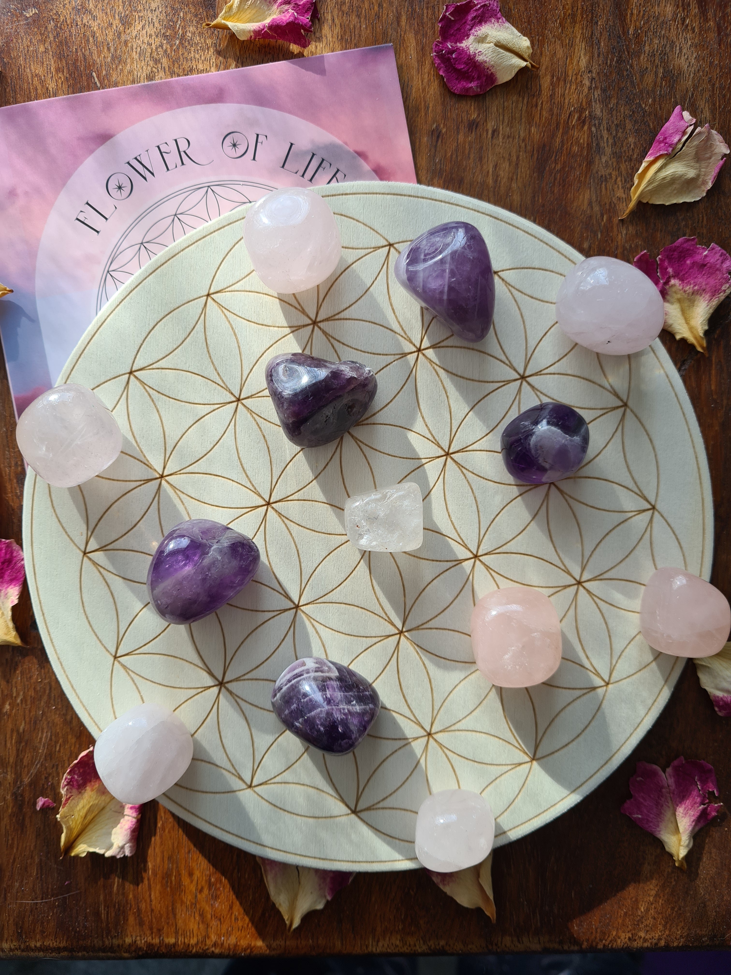 Crystal Grids for either prosperity and abundance or self love, love a ...